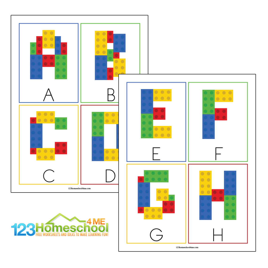 FREE Lego Alphabet Letters Printable
