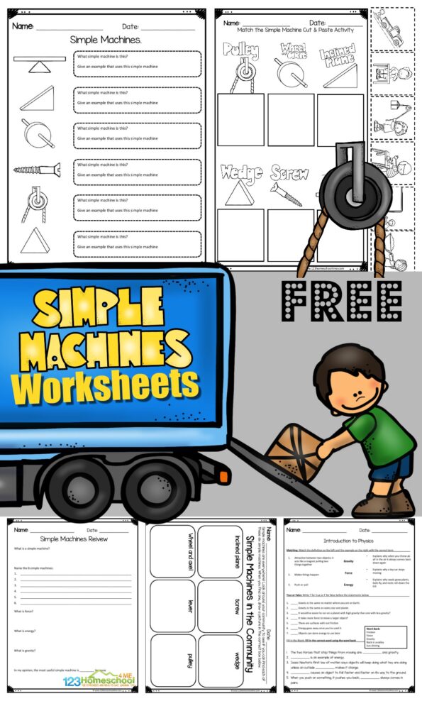FREE Simple Machines Worksheets FREE Simple Machines Worksheets