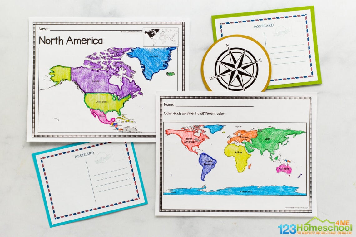 🗺️ FREE Printable Blank Maps for Kids - World, Continent, USA