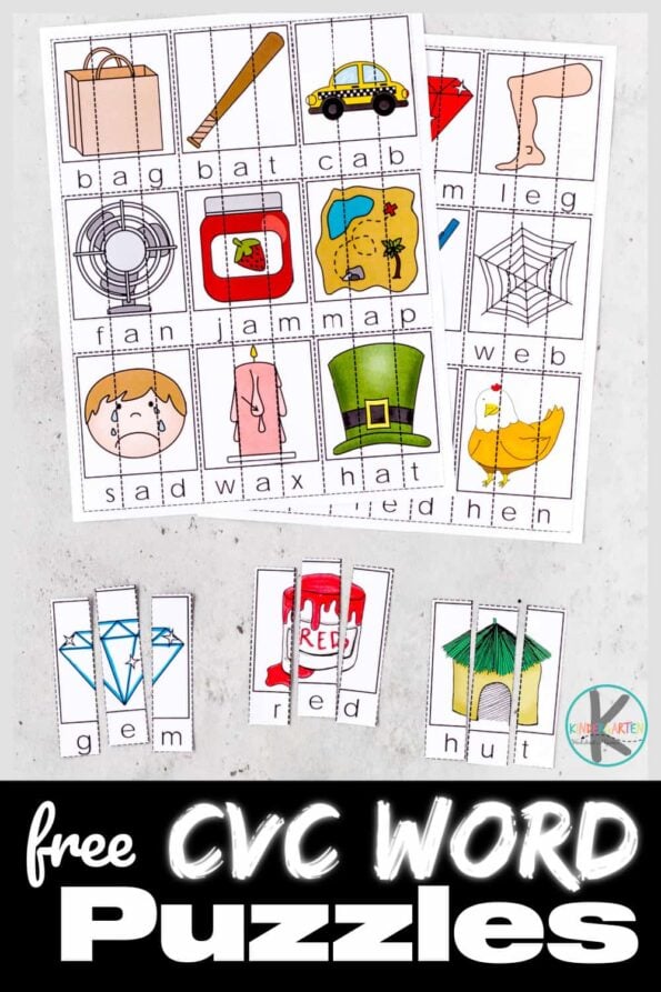 🖍️ FREE Printable CVCE Short and Long Vowel Word Worksheets