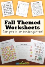 🍂 FREE Fall Worksheets for Preschoolers
