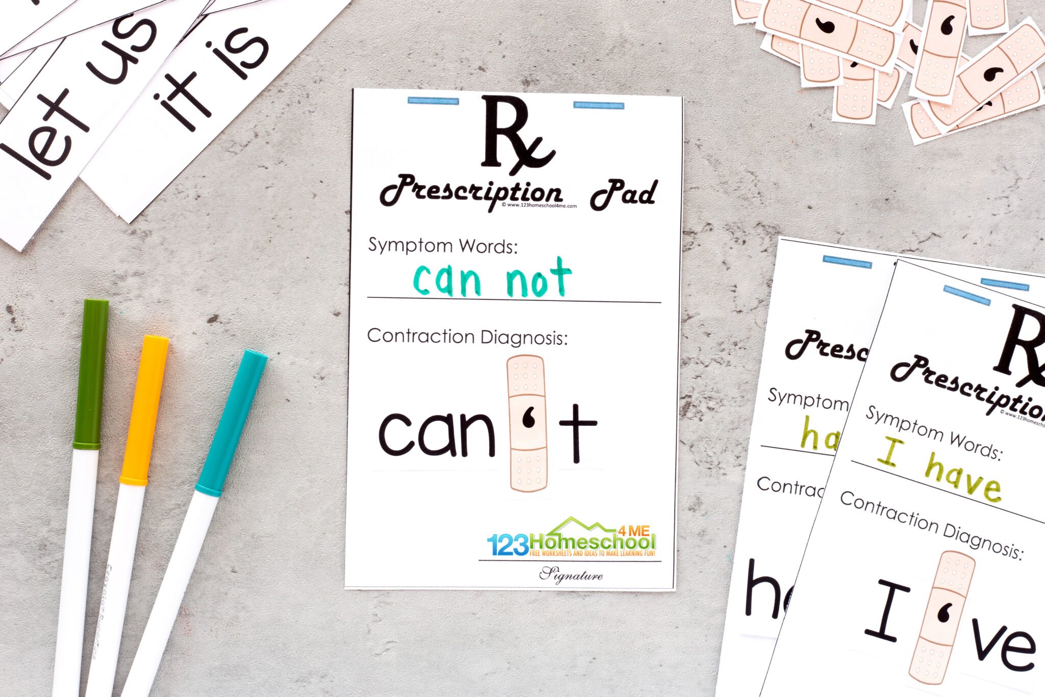 FREE Contractions Activites for 1st & 2nd Graders