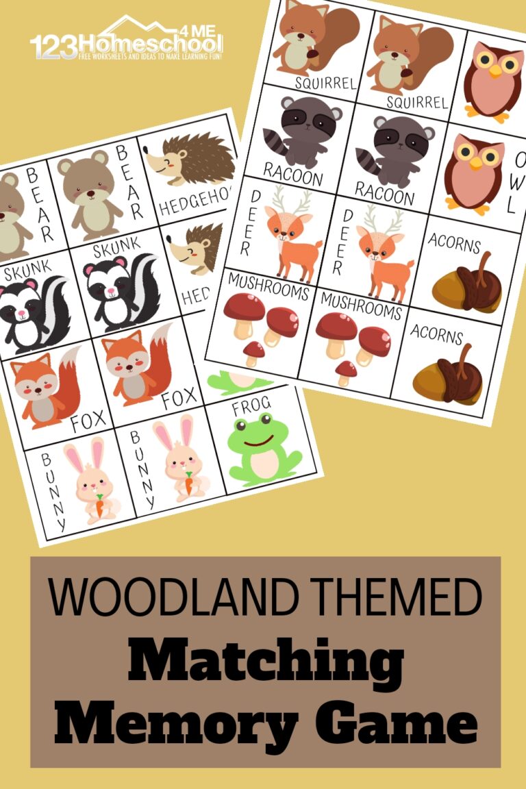 🦔🦊🦨 FREE Animal Matching Game