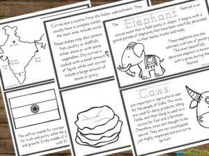 India For Kids Printable Book