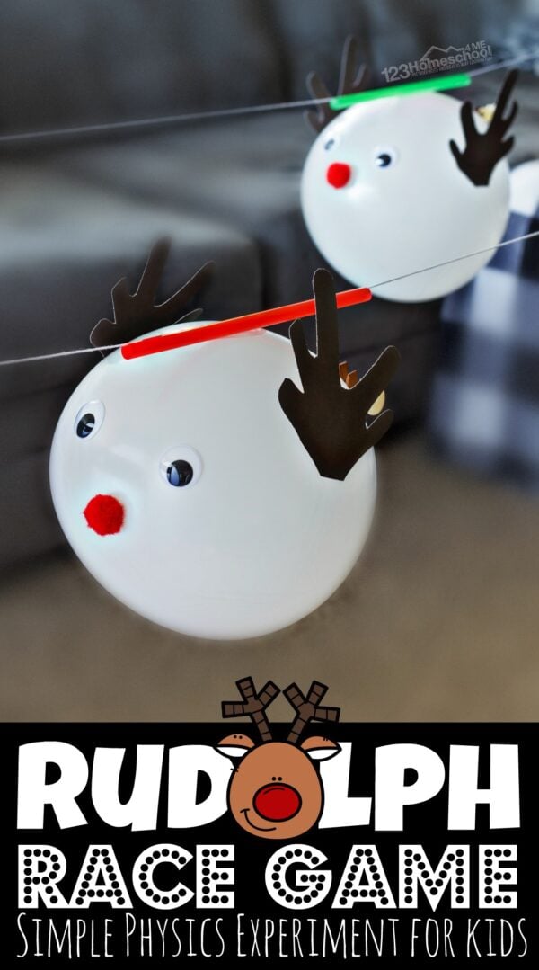 Rudolph Race Christmas Game