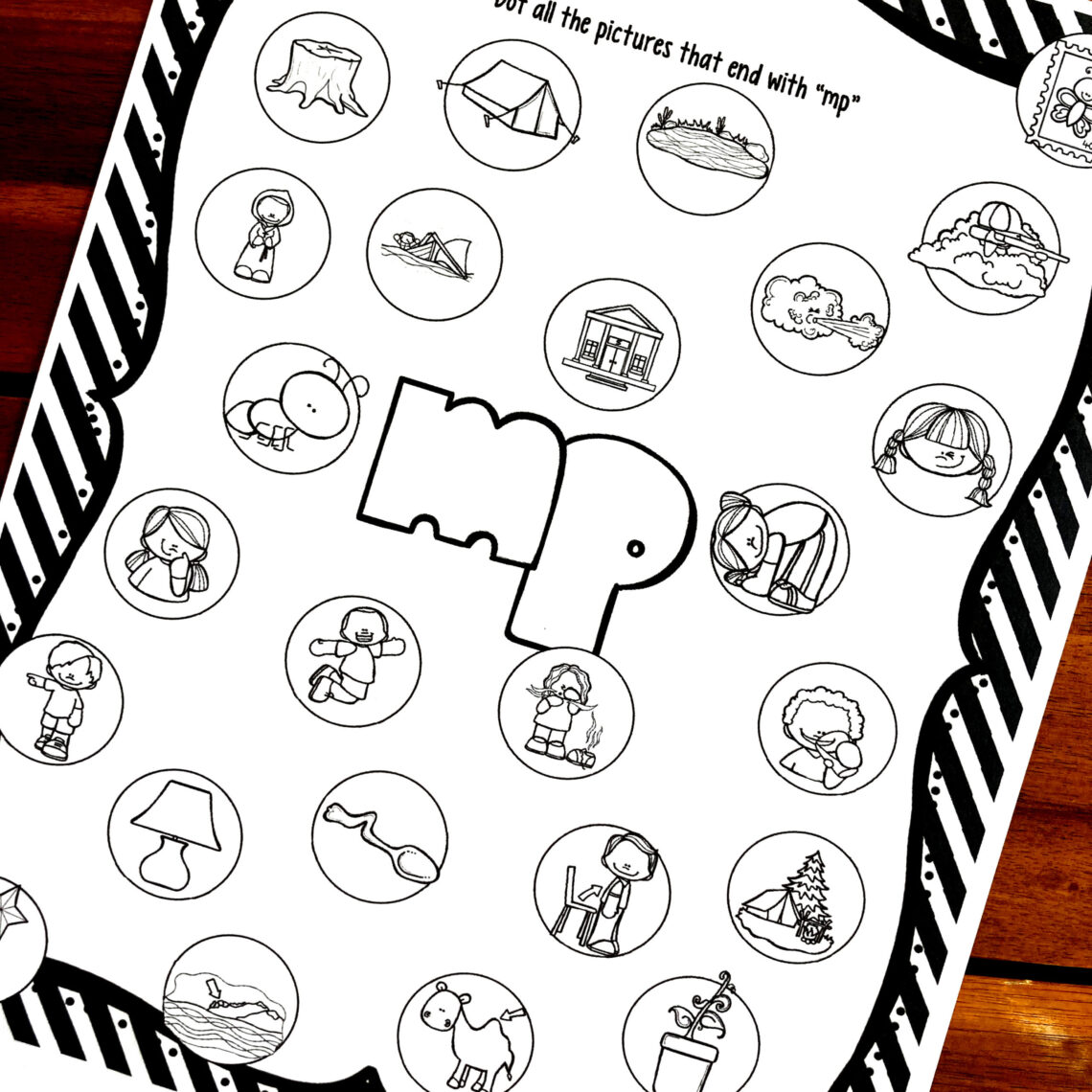 FREE Ending Blends ng and nk Worksheets with Do a Dot Markers