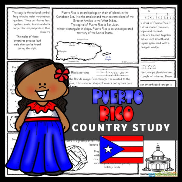 FREE Puerto Rico for Kids Printables Reader
