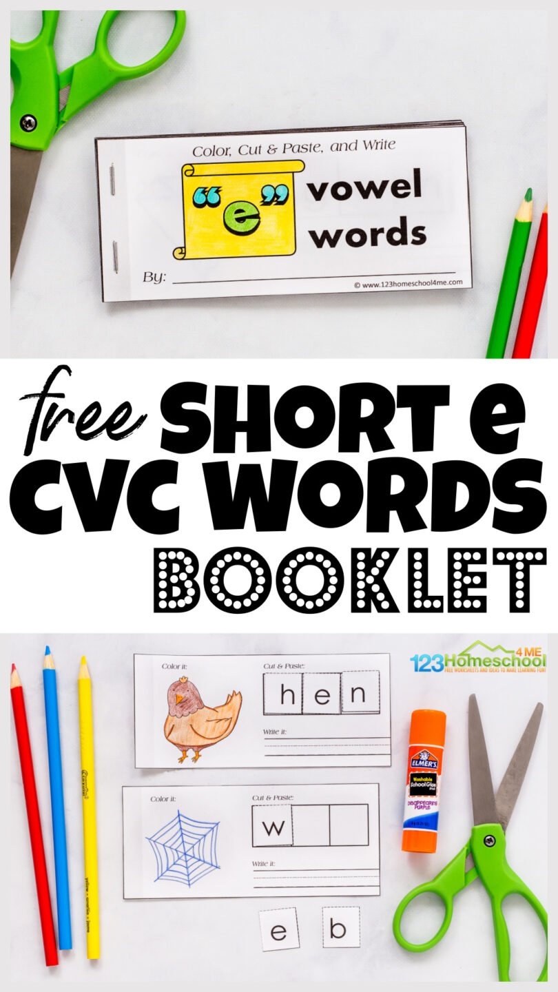 FREE Printable CVC Words Coloring Pages Worksheets