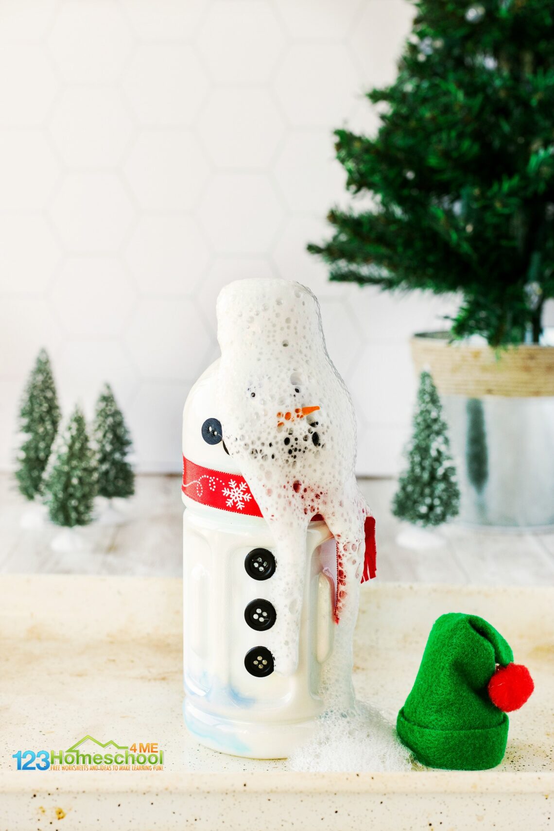 ☃️️ Snowman Eruptions - Simple Winter Science Experiment
