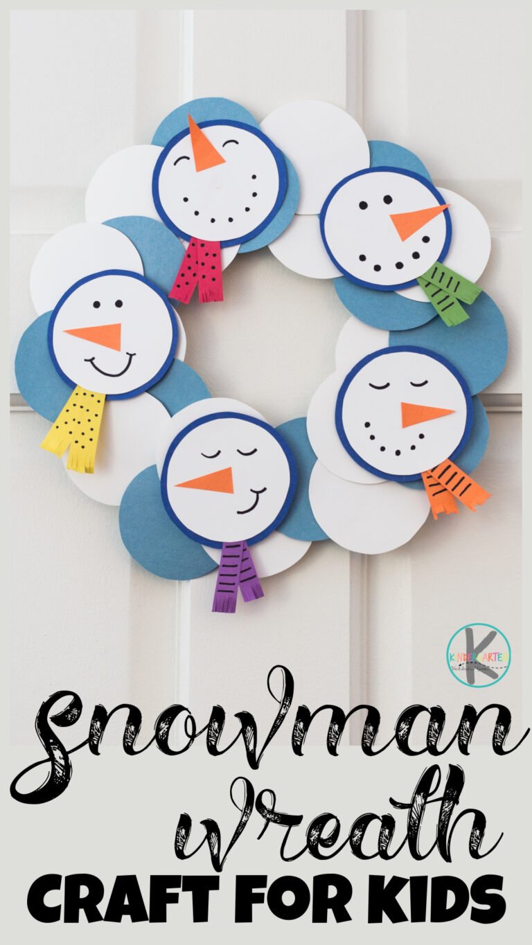 ☃️ EASY Circle Snowman Crafts for Toddlers and Preschoolers