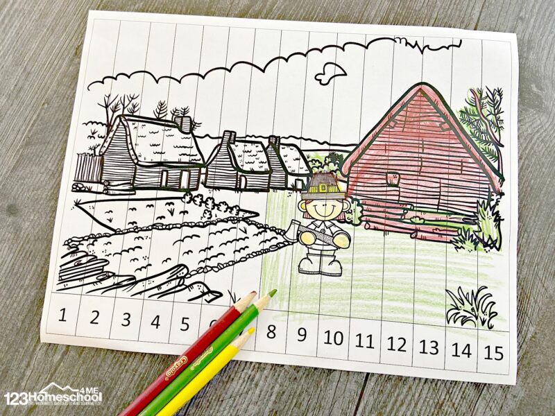 FREE Thanksgiving Counting Puzzles