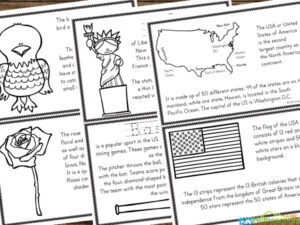 FREE USA For Kids Printable Book to Read, Color, and Learn!