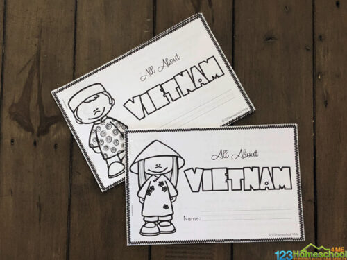 FREE Vietnam For Kids Printable Mini Book