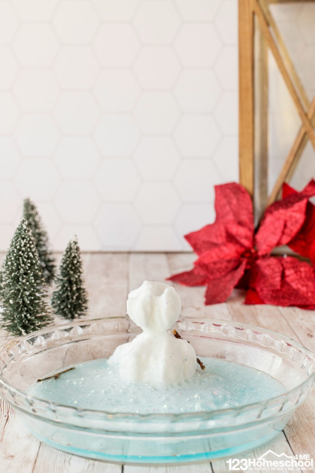 ⛄ EASY Melting Snowman Winter Science Experiment