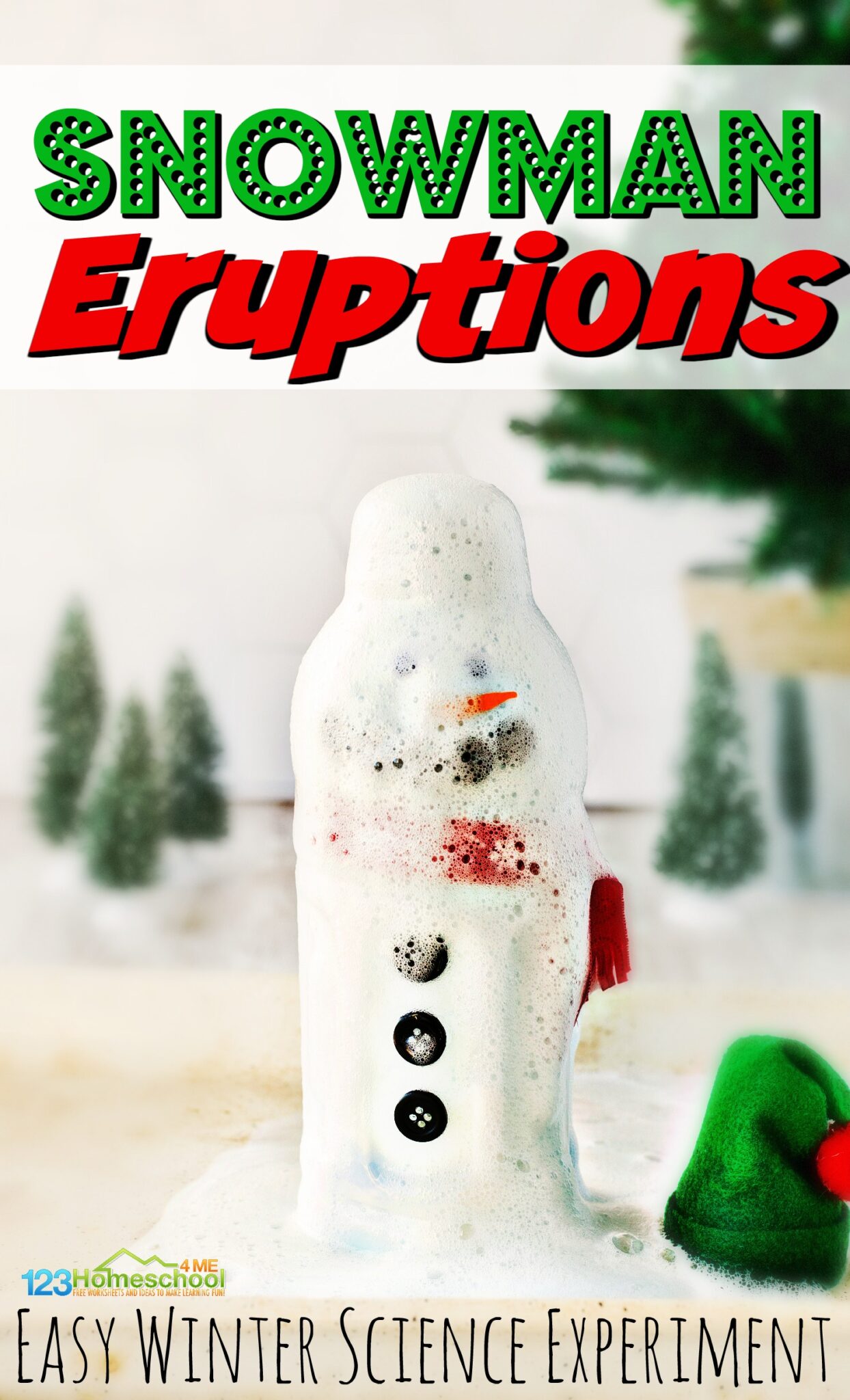 ☃️️ Snowman Eruptions - Simple Winter Science Experiment