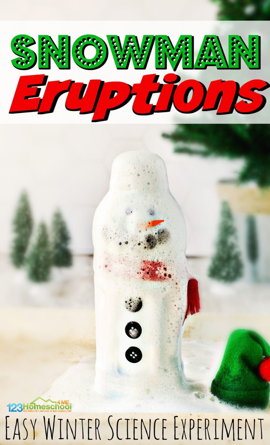 ☃️️ Snowman Eruptions - Simple Winter Science Experiment