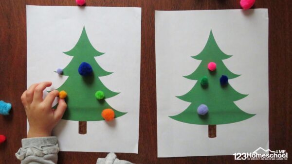🎄 FREE Christmas Tree Counting Game