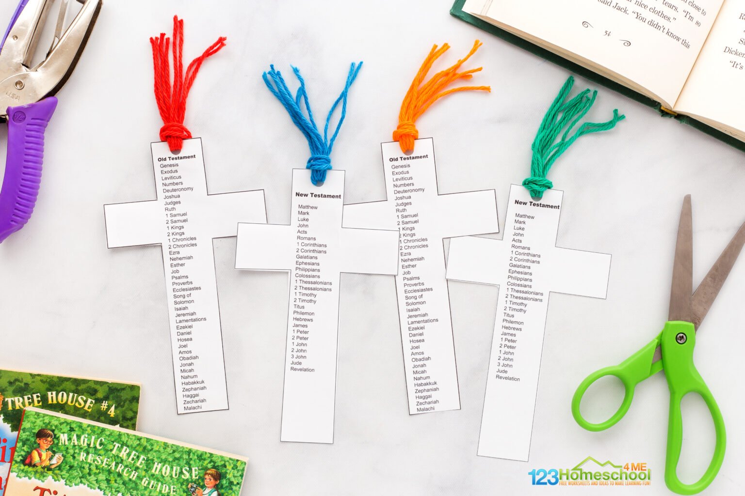 FREE Printable Books of the Bible Bookmark Templates