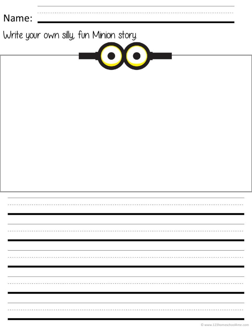 FREE Printable Minion Worksheet Printables for Kids