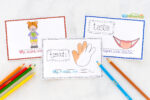 👅👂👃👀👉 My Five Senses Story Book Free Printable pdf