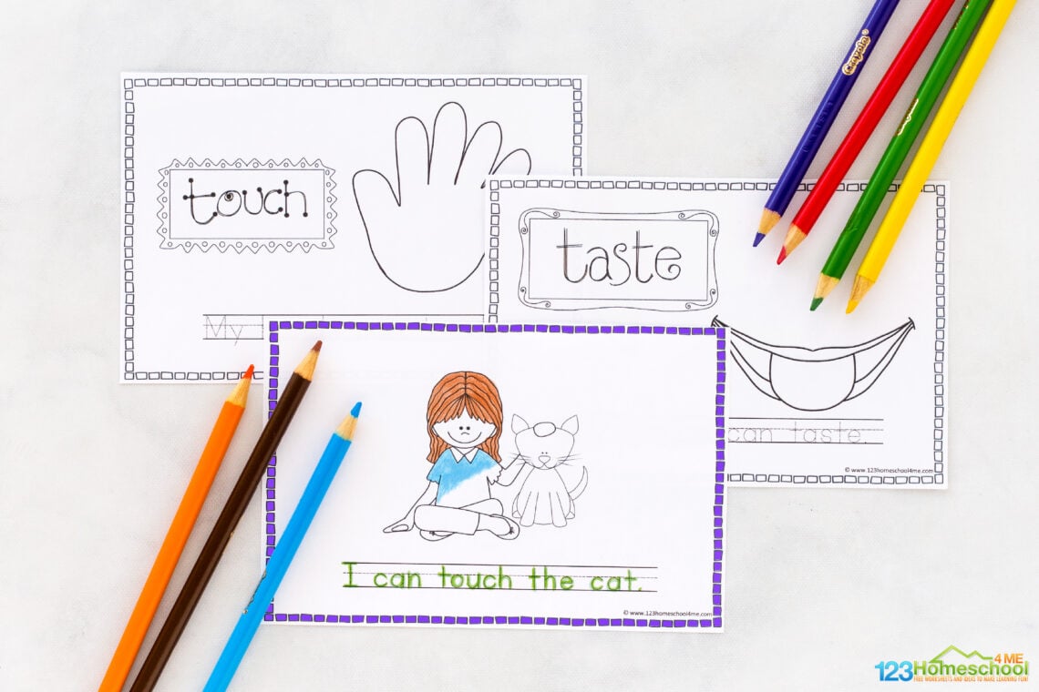 👅👂👃👀👉 My Five Senses Story Book Free Printable pdf