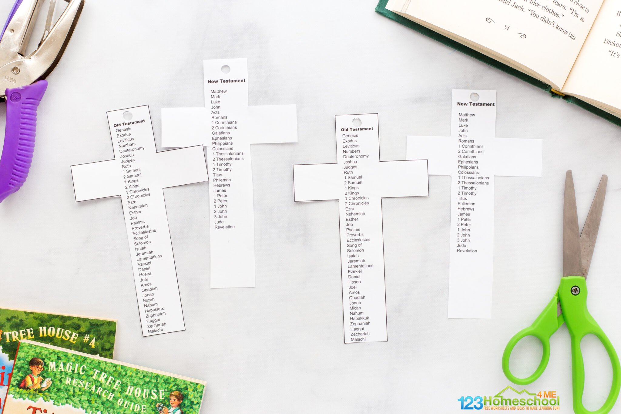 FREE Printable Books of the Bible Bookmark Templates