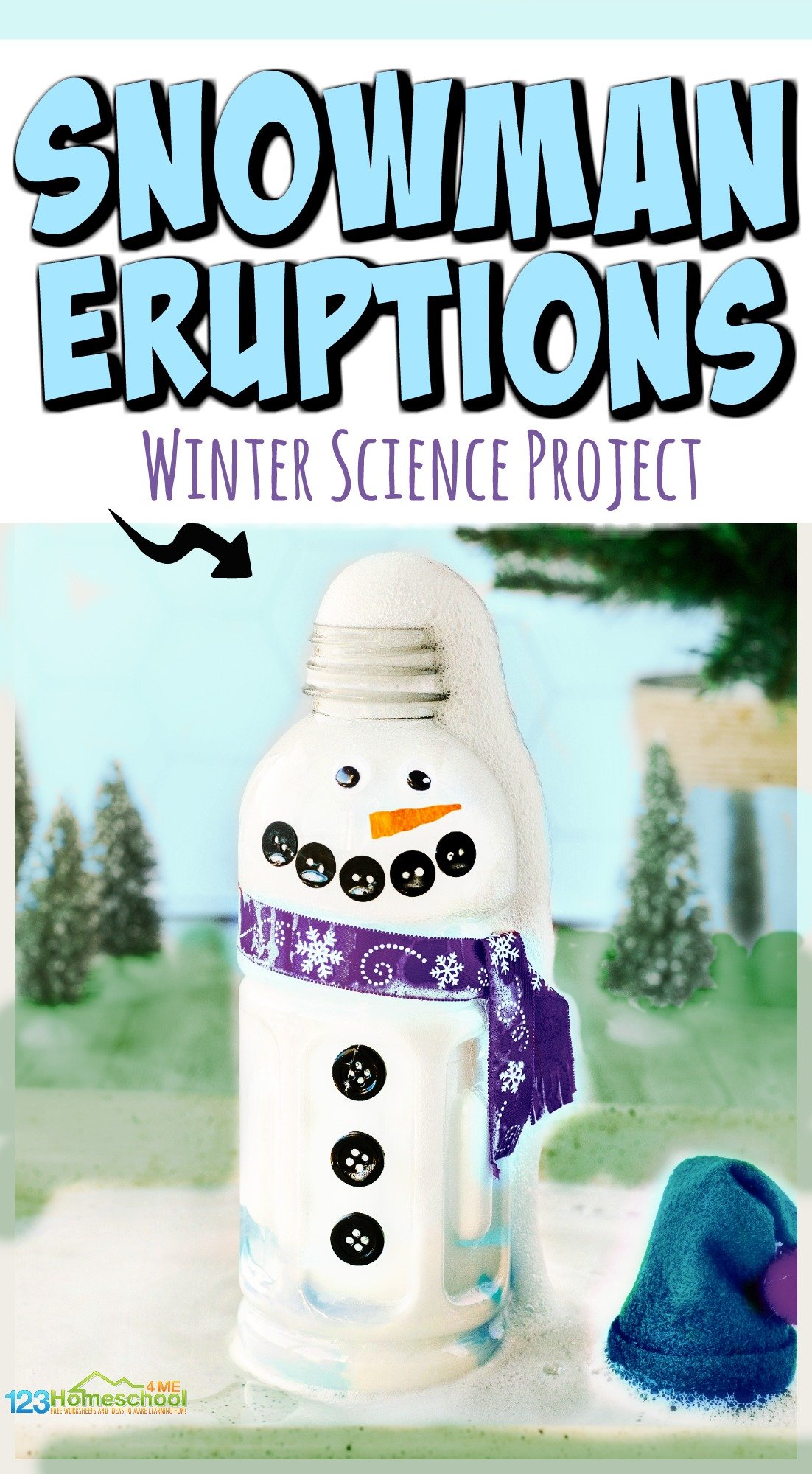☃️️ Snowman Eruptions - Simple Winter Science Experiment