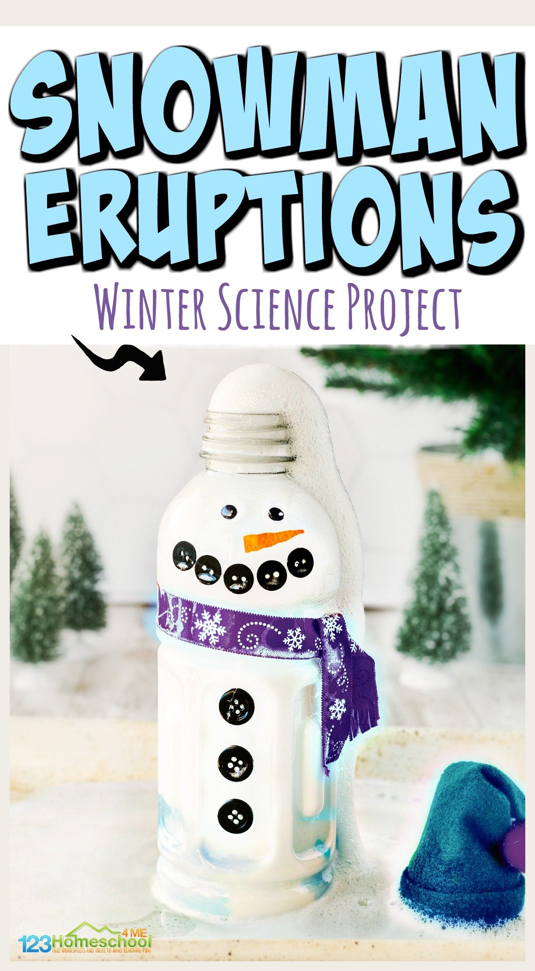 EASY Melting Snowman Winter Science Experiment