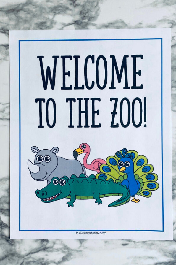 🦍 Zoo Keeper Pretend Play - Dramatic Play Printables for Preschoolers