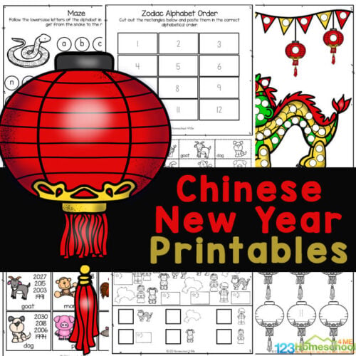 FREE FREE Printable Chinese New Year Worksheets