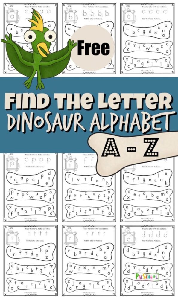 🦕 FREE Dinosaur Worksheets Preschool Printables