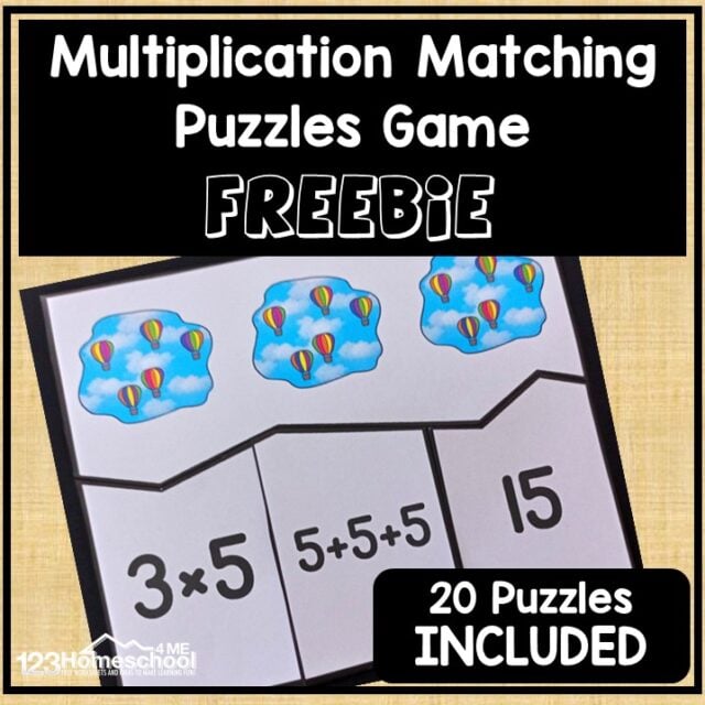 Hands-On Multiplication Puzzles Activity - FREE Printable