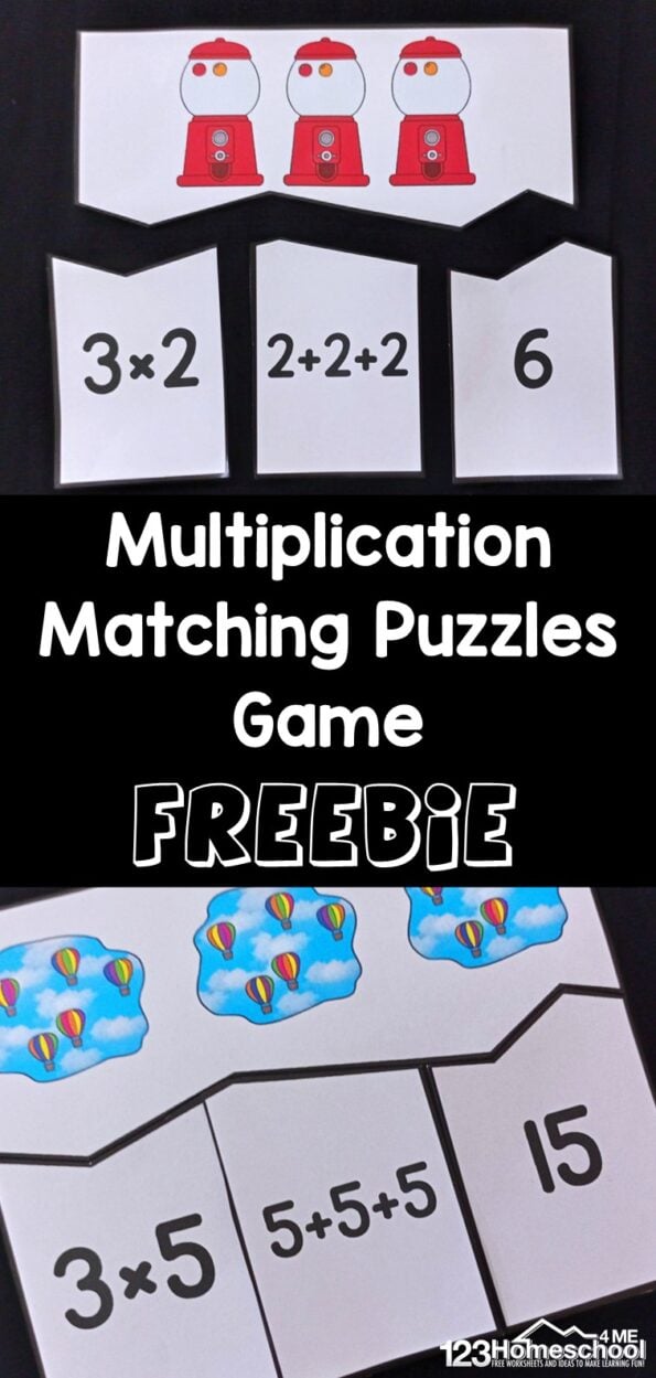 FREE Printable Multiplication Worksheets Tic-Tac-Toe Math Game