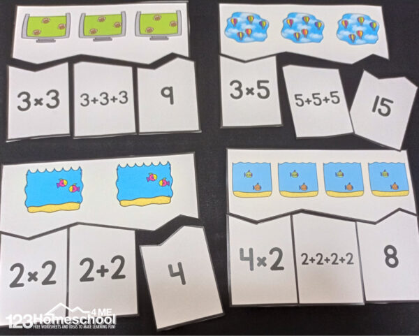 Hands-On Multiplication Puzzles Activity - FREE Printable