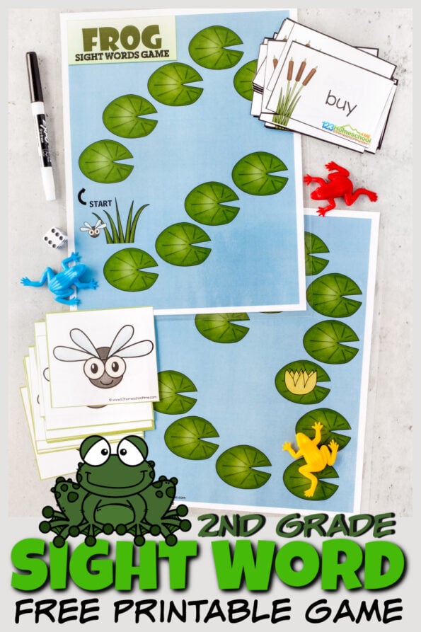 🐸 FREE Frog Printable Sight Word Games