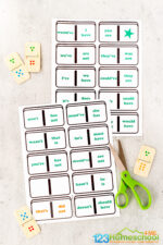 FREE Printable Contraction Dominoes Game