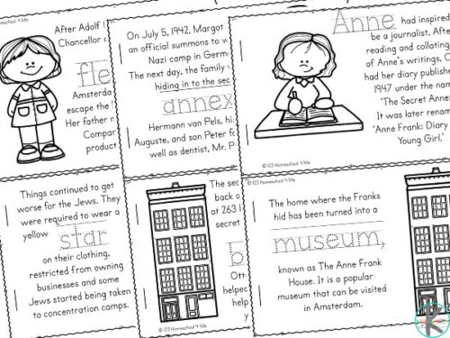 FREE Anne Franks for Kids FREE Printable Reader - Read Color & Learn