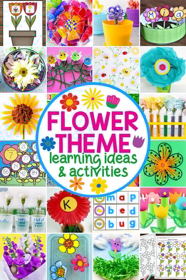 Flower Theme Crafts Math Activities Science FREE Worksheets flower-theme-crafts-math-activities-science-free-worksheets