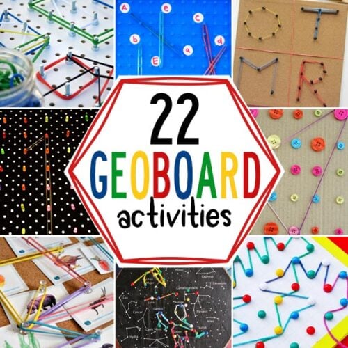 FUN, Hands-on DIY Geo board and Geoboards Activities for Kids