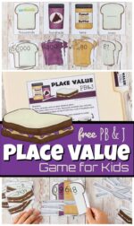 🥜🍇 FREE Peanut Butter and Jelly Place Value Games to Thousands