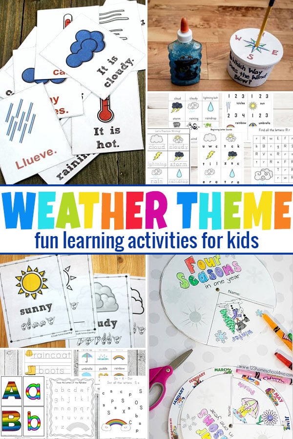 Weather Theme Activities for Kids