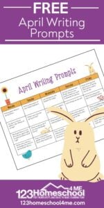 ☔ FREE Printable Writing Prompts Calendar for April