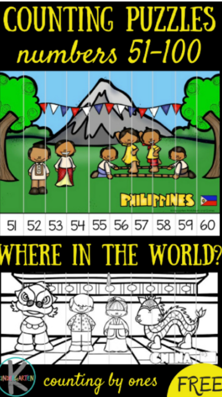 FREE Printable Counting Wheels Activity for Preschool