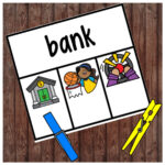 FREE "nk" Ending Consonant Blends Clip Cards Activity