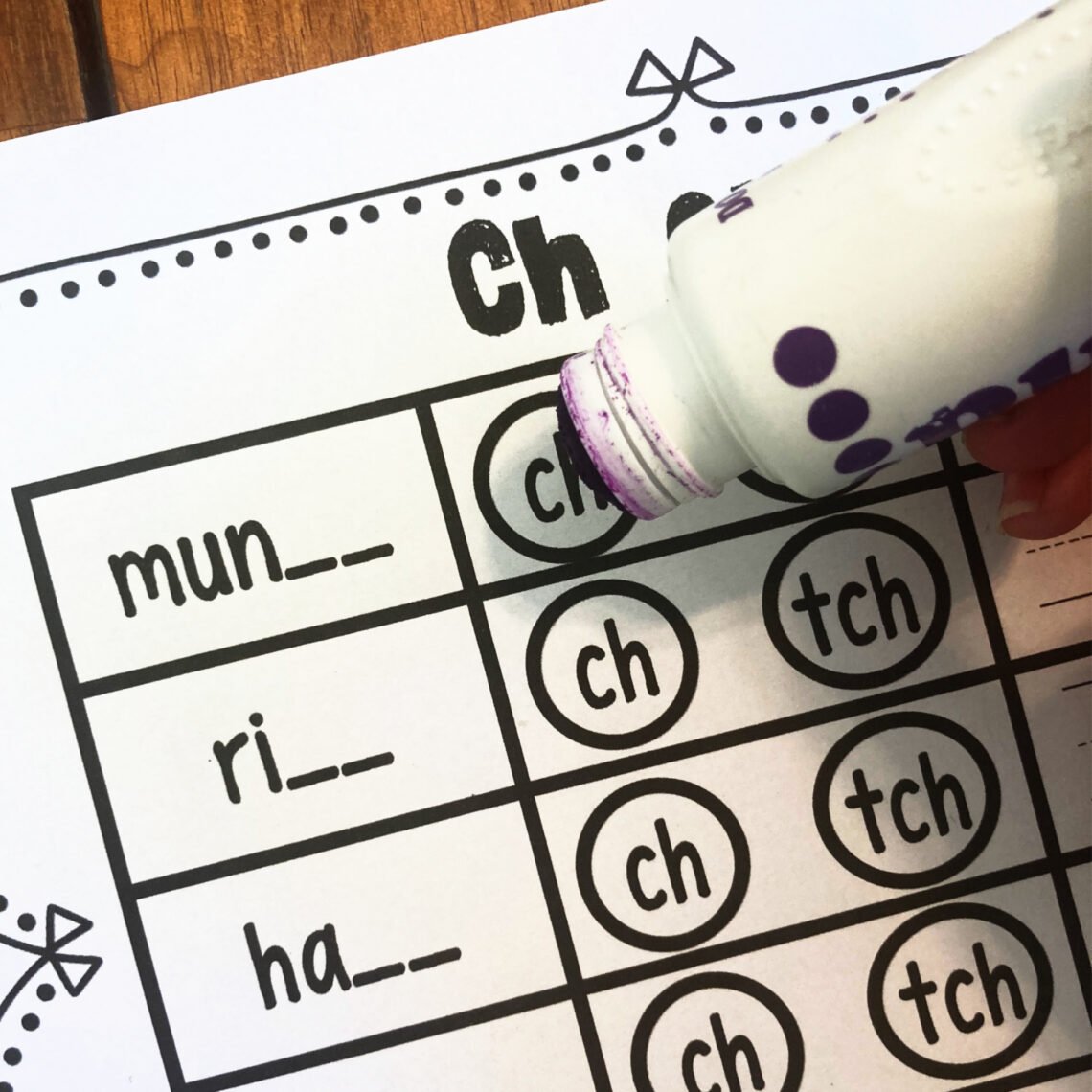 FREE Spelling ch and tch Worksheets pdf for 1st Graders