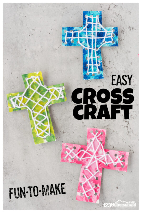 Easy Cross Craft Painting Project for Easter