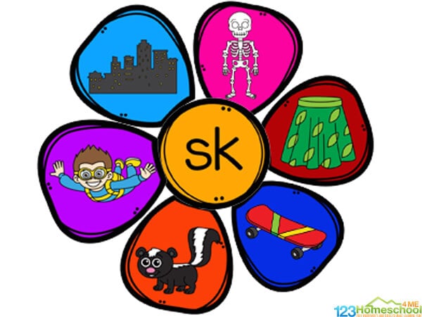 🌺 FREE Digraph Flowers Activity for Kindergarten and Grade 1 Kids