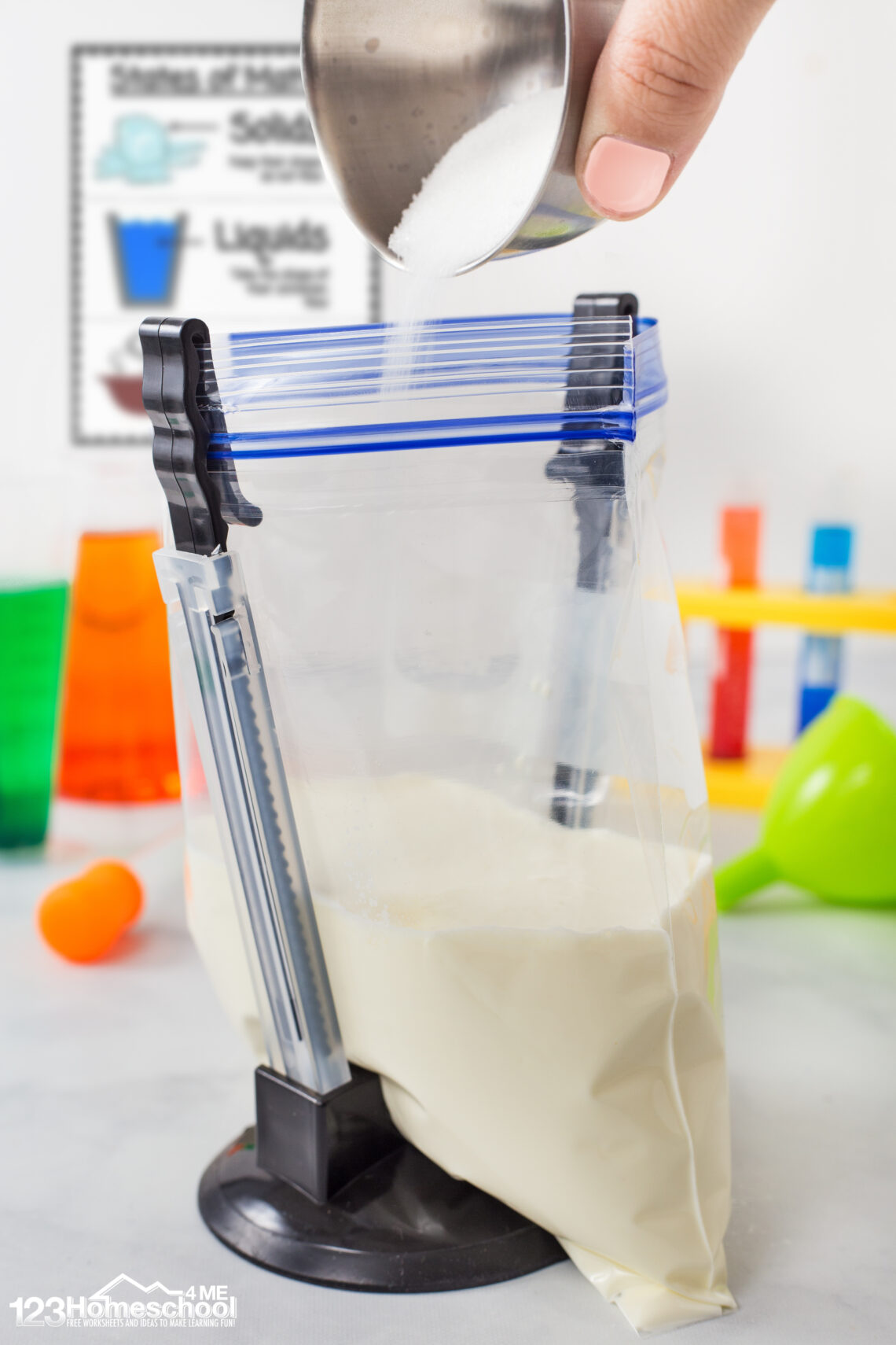 How to Make Ice Cream in a Bag w/ Science Experiment Worksheet pdf