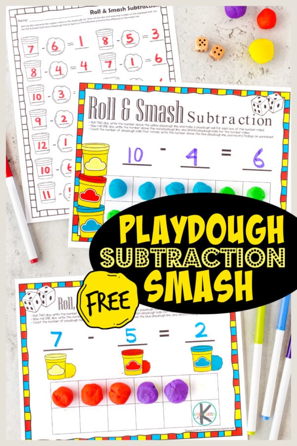 FREE 4th of July Math - Patriotic Subtraction Mats