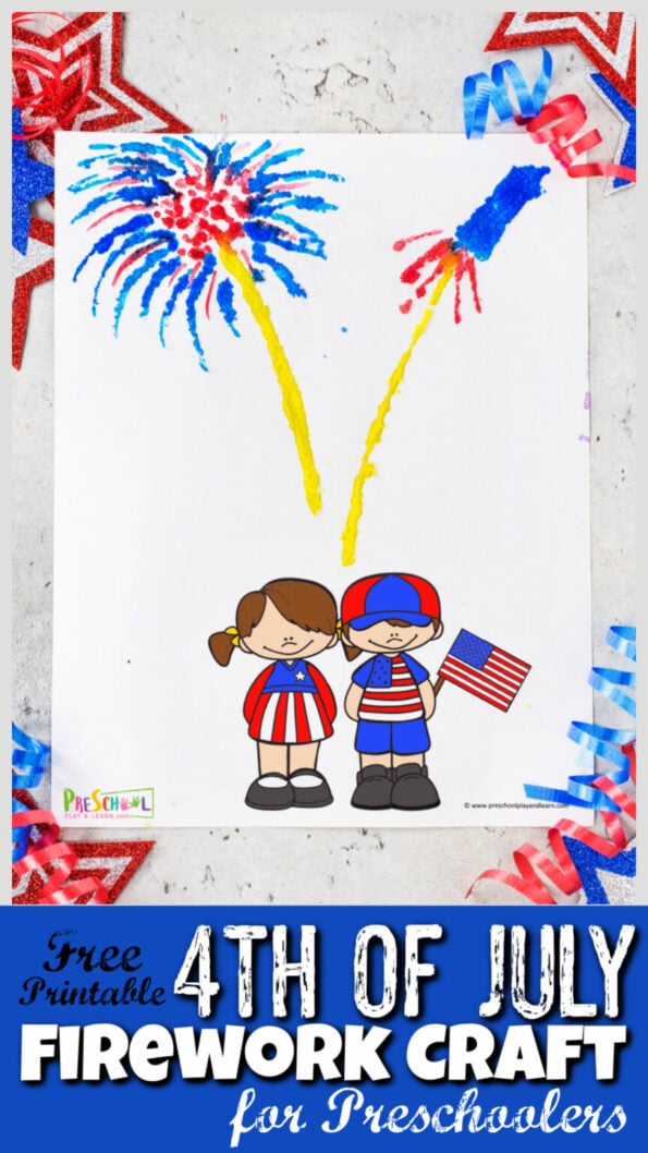 4th of July Firework Craft for Independence Day